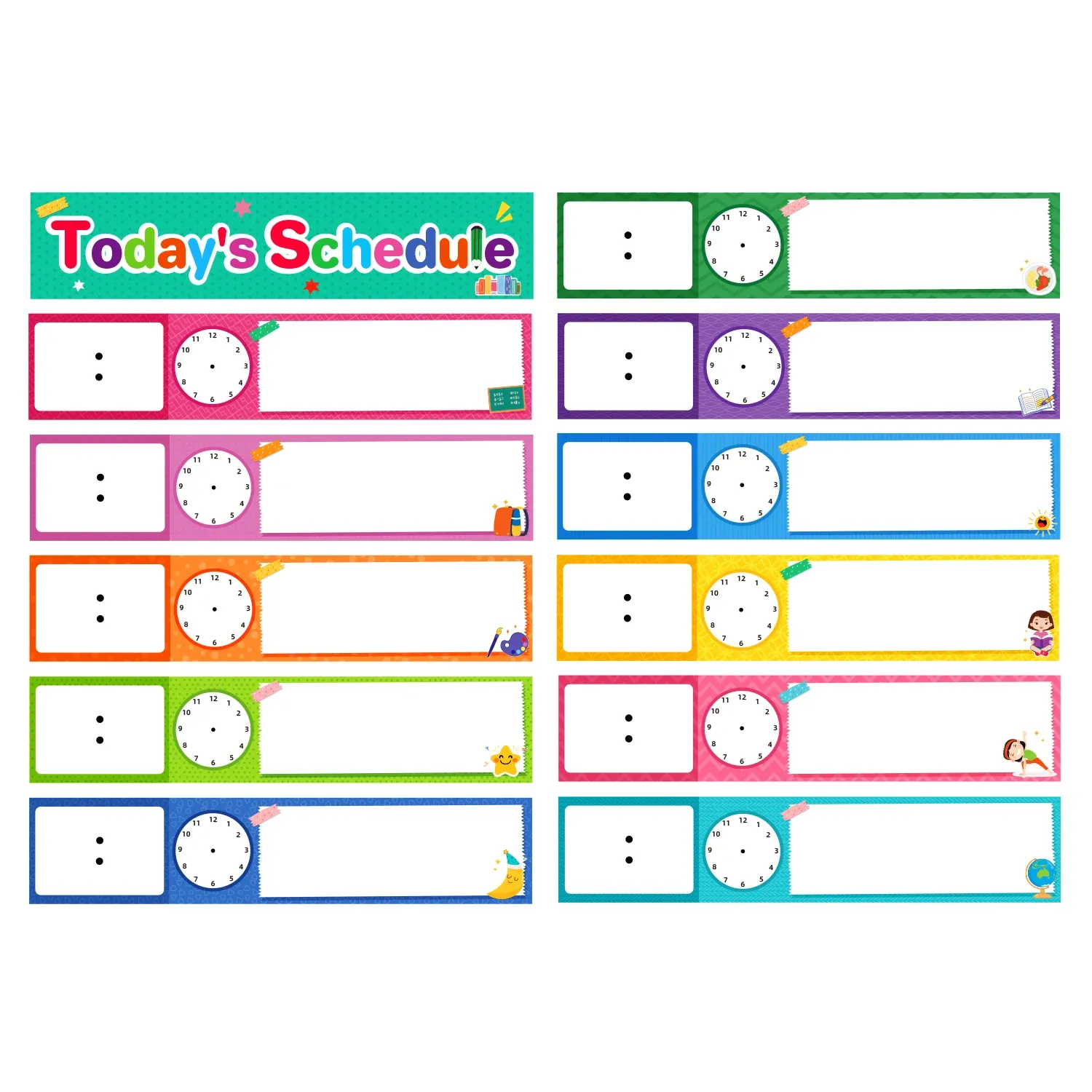 Wholesale DIY Visual Schedule For Toddlers, Daily Routines Schedule ...
