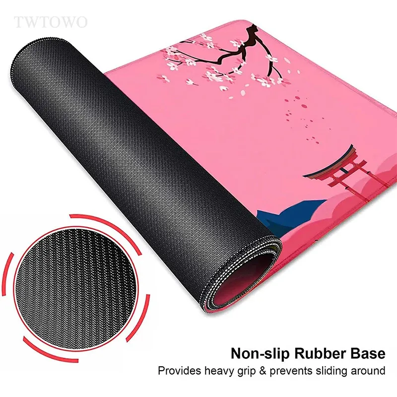 Pink Mt Fuji Cherry Blossom Sakura Gaming mouse and mouse pad ...