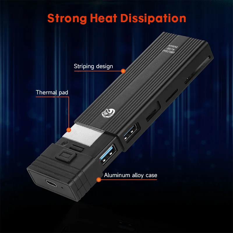 DHgate.com:KingSpec M.2 NVMe SSD to USB 3.2 Gen 2 10Gbps Enclosure for ...