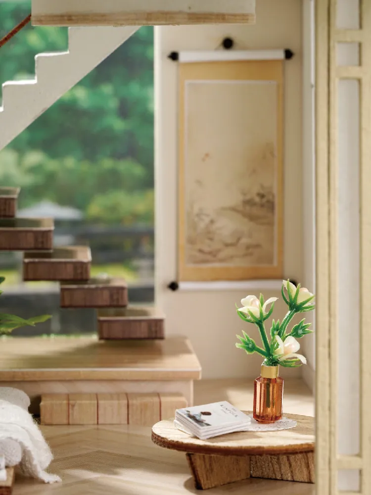 Small Wooden Houses Craft: DIY Miniature Villa Kit Creative Assembly ...