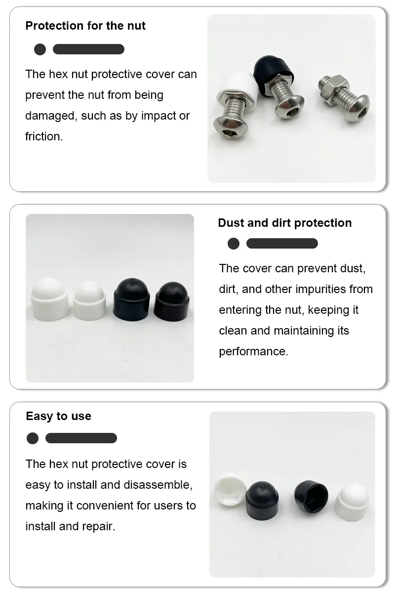 300/PE Nut bumps caps Set for Car Safety