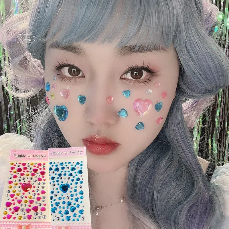 DHgate.com:Mixed-Size 3D Heart-Shaped Acrylic Diamond Gem Stickers for ...