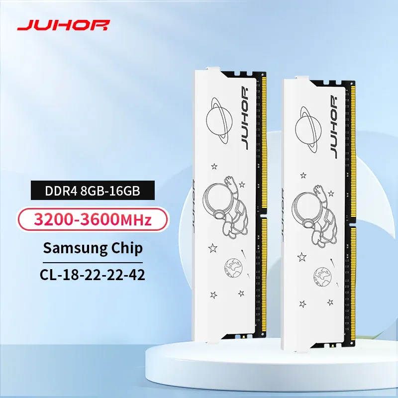 JUHOR 8/16/32GB DDR4 RAM 3200/3600MHz, 16GB/8GB Kit - Samsung Chip ...