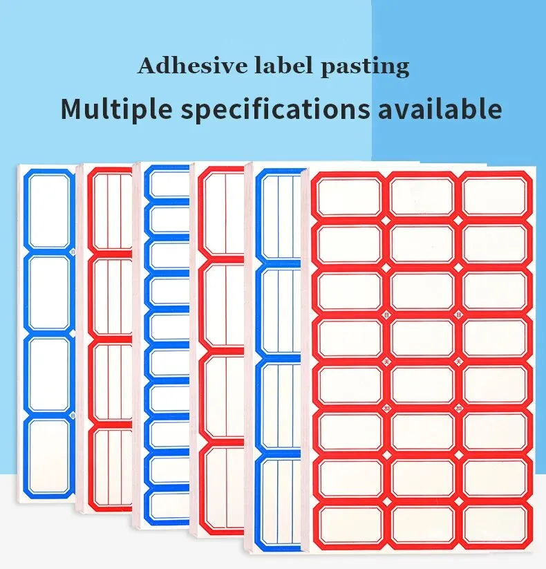Handwritten Self-Adhesive white labels for Student Names - Set of 50 ...
