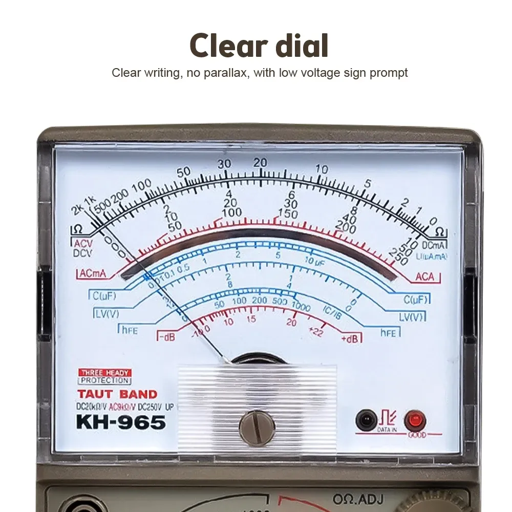 AC Current Multimeter Analog Pointer Display For Voltage, Current ...