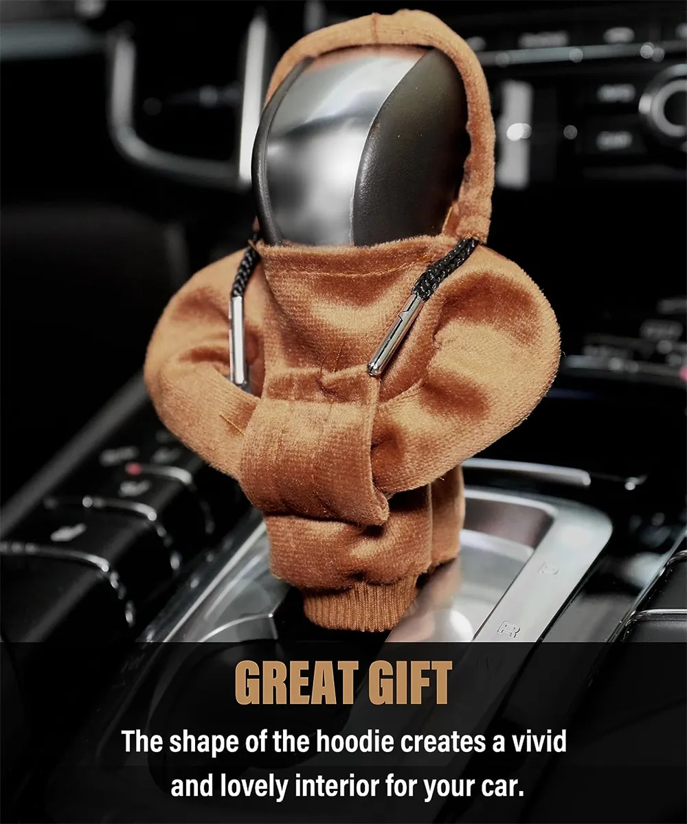 Leather Gear Shift Knob Cover for Automatic Car Shift Lever Up to 3.5 ...