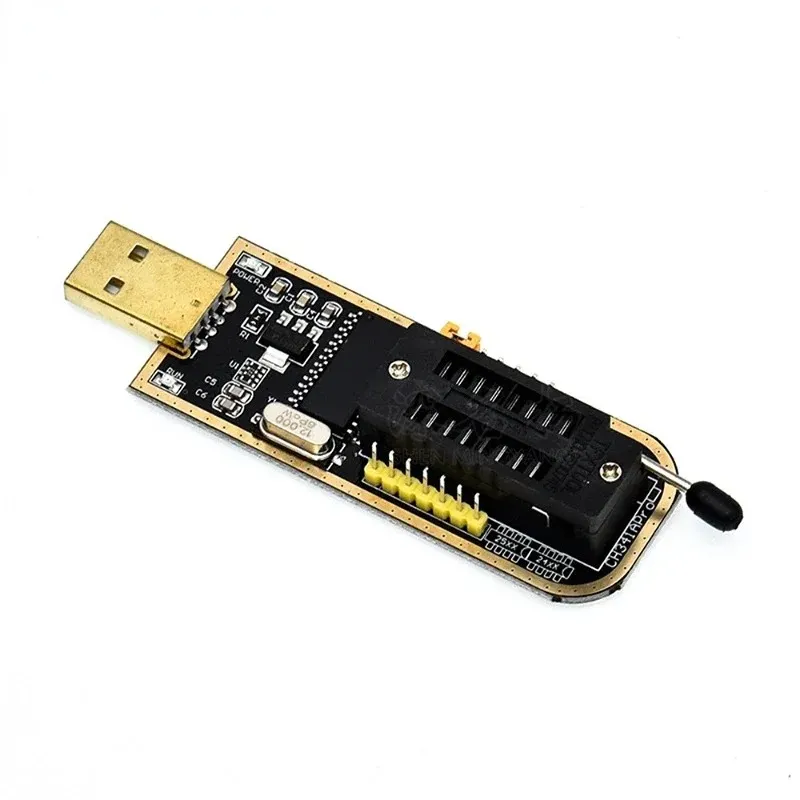 CH341A 24/25 Series EEPROM Flash BIOS USB Programmer w/ SOIC8 SOP8 Test ...