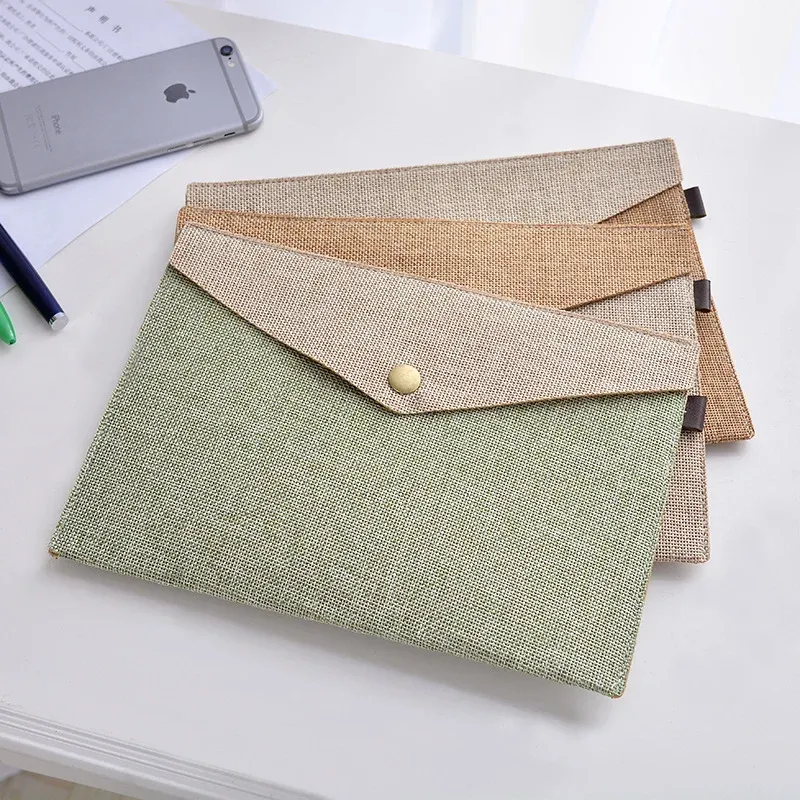 A4 Linen Document Folder Large Capacity Canvas Felt... From Ddmyfriend ...