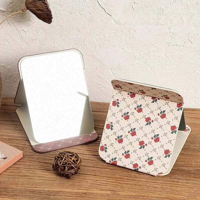 DHgate.com:Portable Princess Mirror Leather Retro Folding Mirror for ...