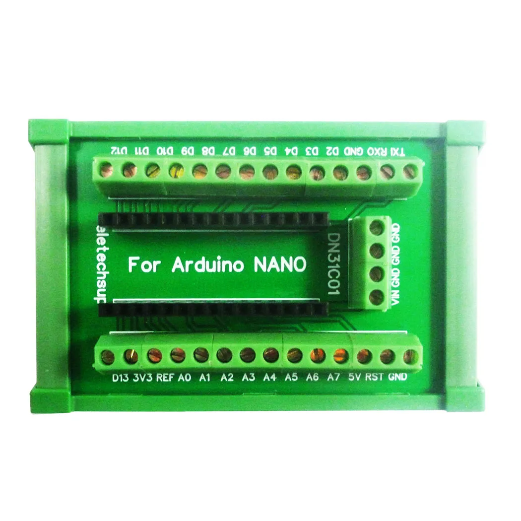 Arduino NANO V3.0 DIN Rail Mount Breakout Module:... From Ddmylucky ...