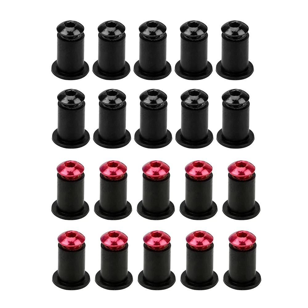 Body Mount Bushing Kit: Motorcycle Windshield Fasteners M5 x 15mm ...