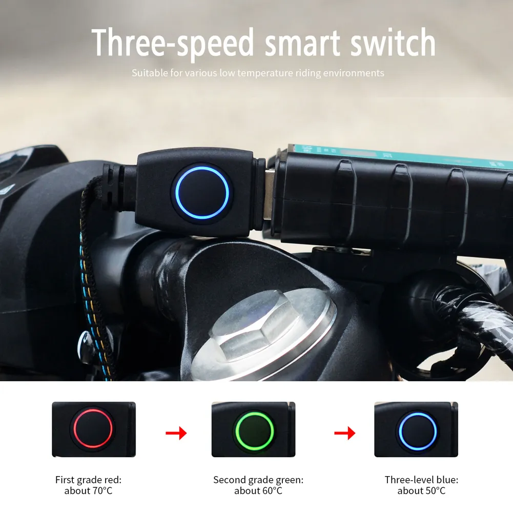 DHgate.com:5V USB Motorcycle Heated Handgrips - 3 Gear Waterproof ...