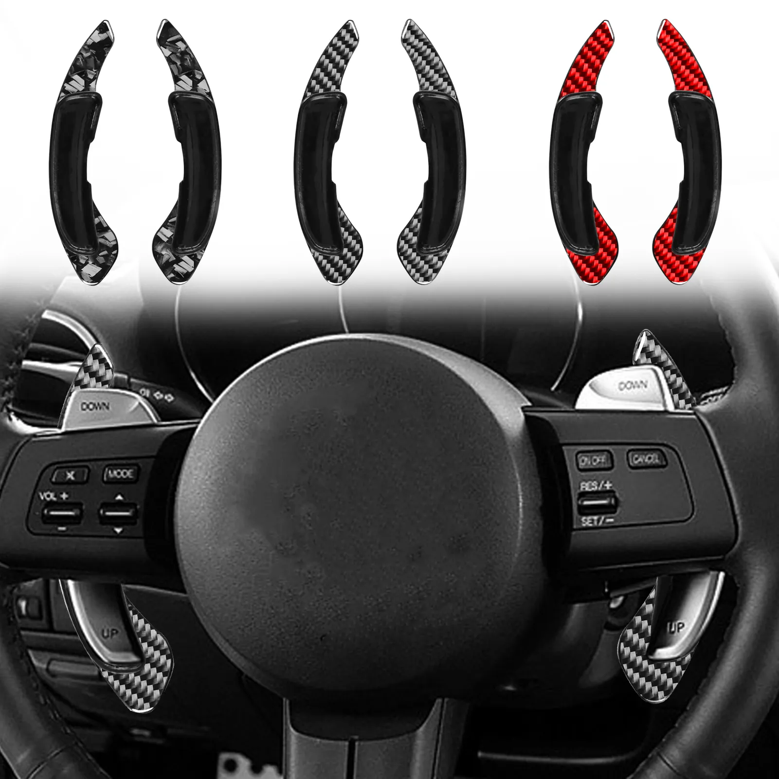 DHgate.com:Mazda RX-8 Aluminum Steering Wheel Paddle Shifter Extensions ...