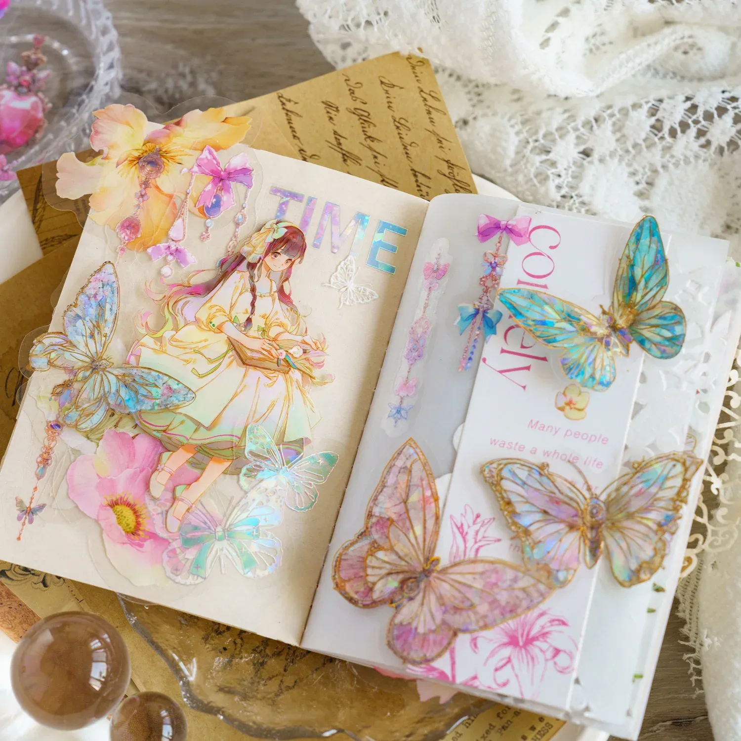 Shiny Fantasy Jewelry Stickers for Scrapbooks, Journals & Planners from ...