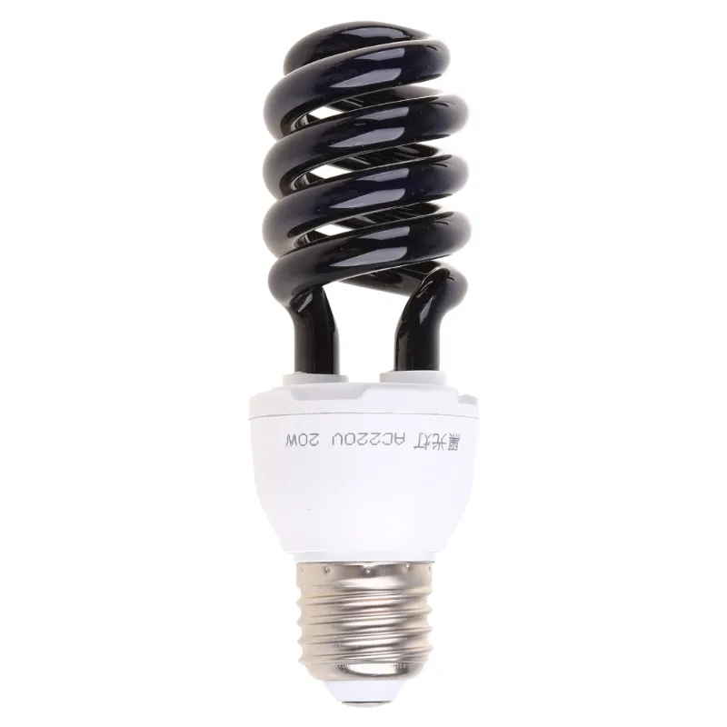 UV Bug Zapper Light Bulb - 220V 20W E27 Base Blacklight CFL Fly Trap ...