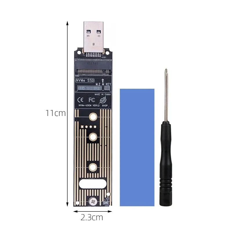 M2 SSD Adapter NVMe Enclosure M.2 To USB3.1 Case For NVME PCIE M Key ...
