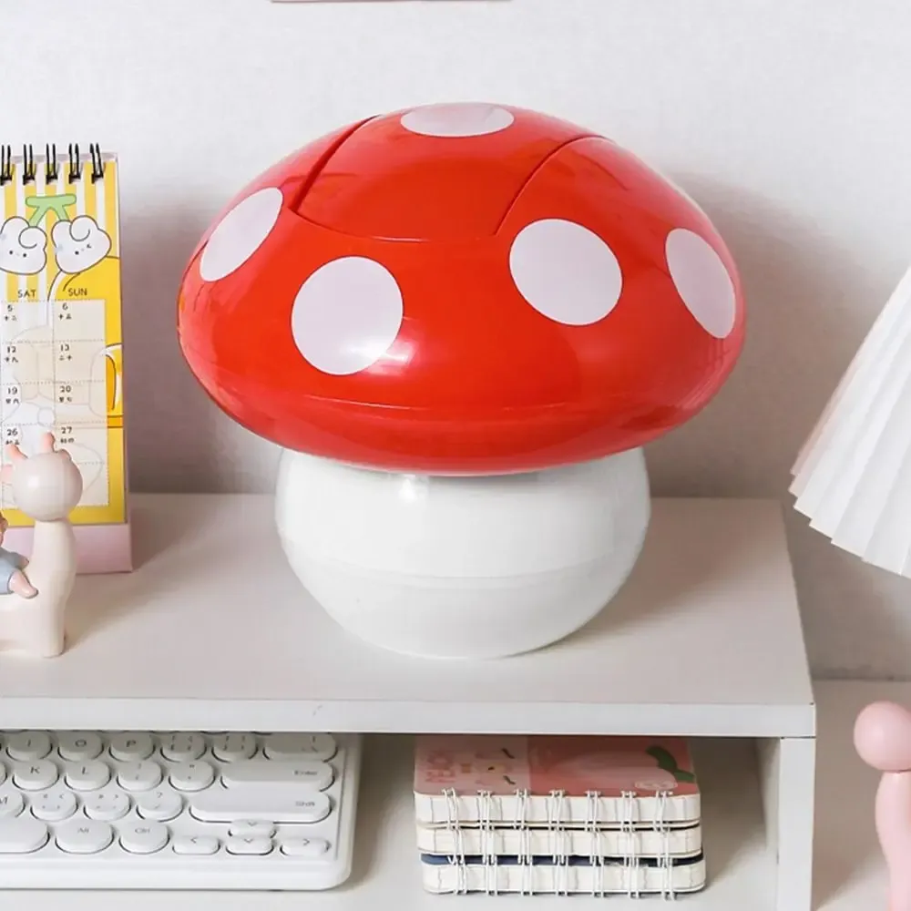 Creative Mushroom Desk Bin: Small Decorative Trash Can for Home ...