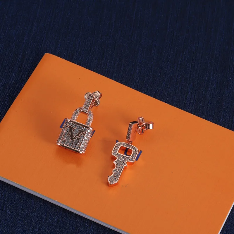 Rose Gold And Silver Designer Earrings With Diamond Huggie Earrings ...
