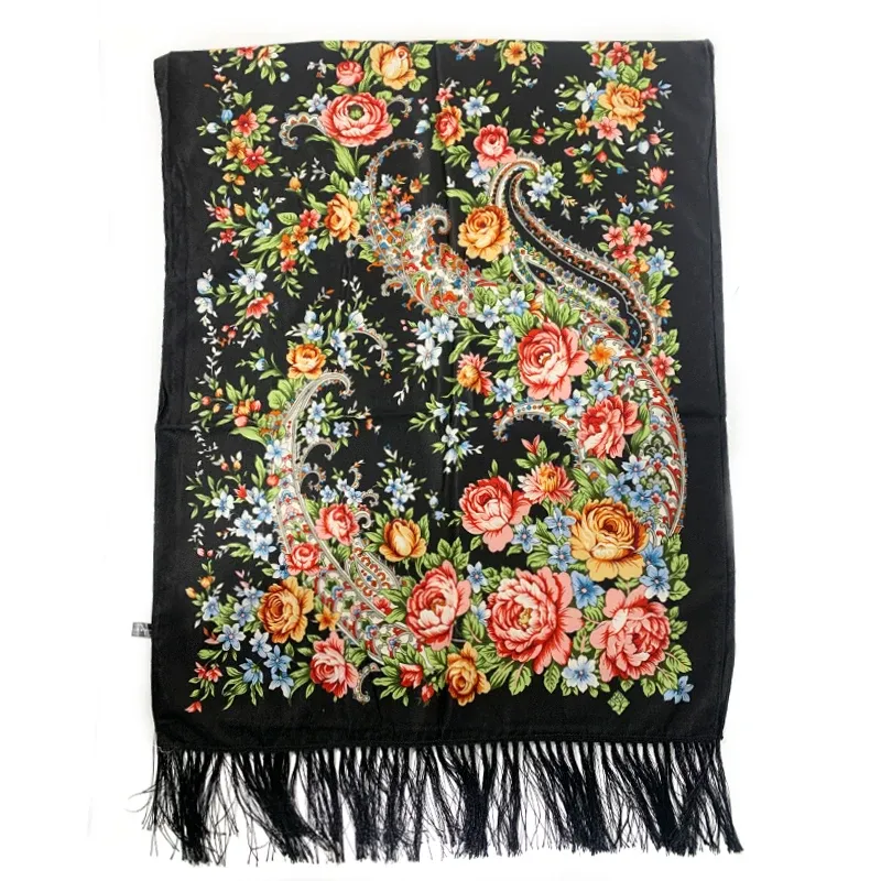 Floral Print Russian National harrison scarf for Women - 70x200cm ...
