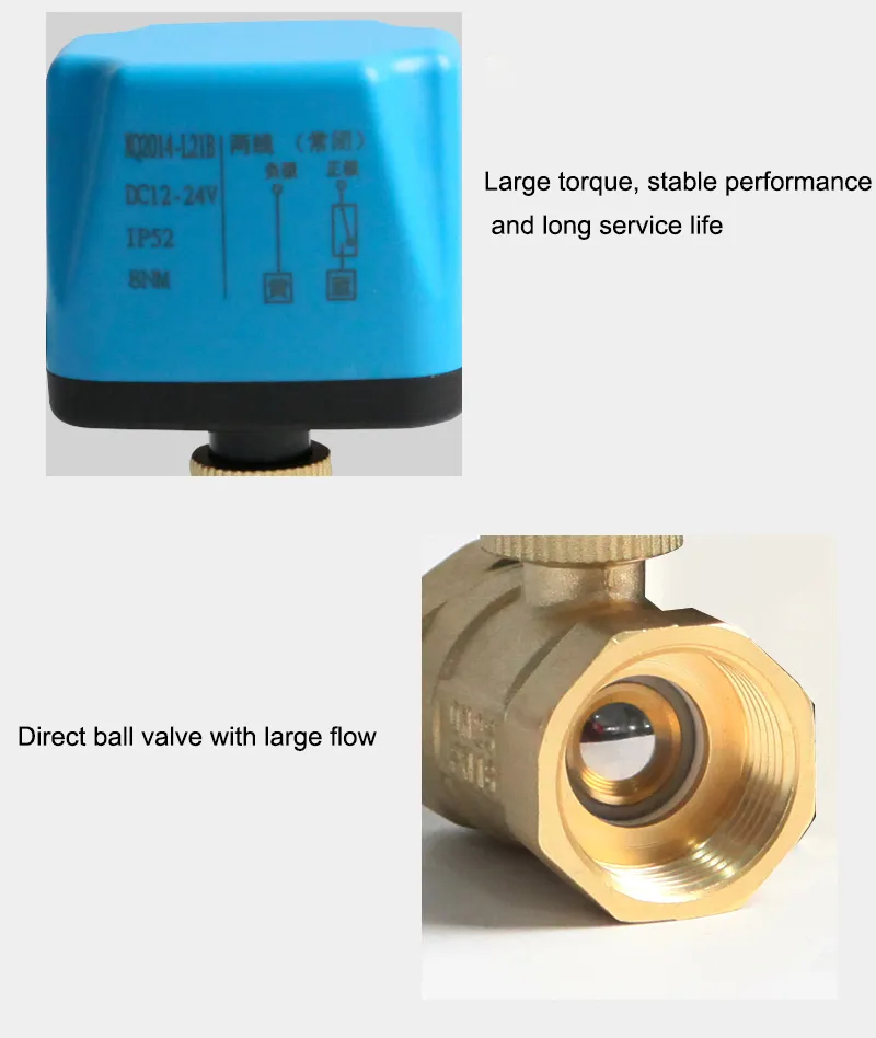 Tuya WiFi Motorized Ball Valve Electric Water Switch with Timing ...