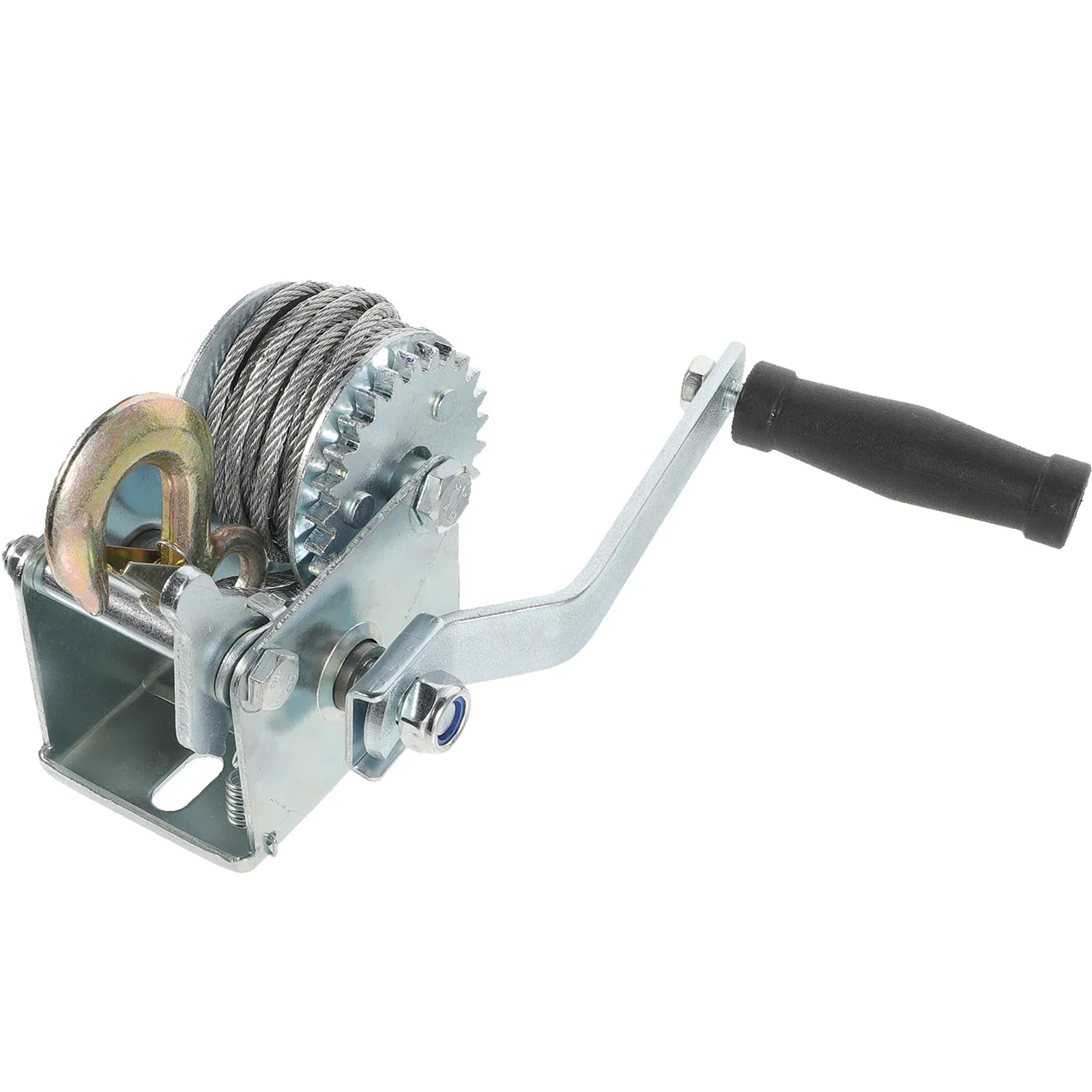 Small Trailer Hand Crank Winch 500 Lb Boat Household 500lb Ratchet ...