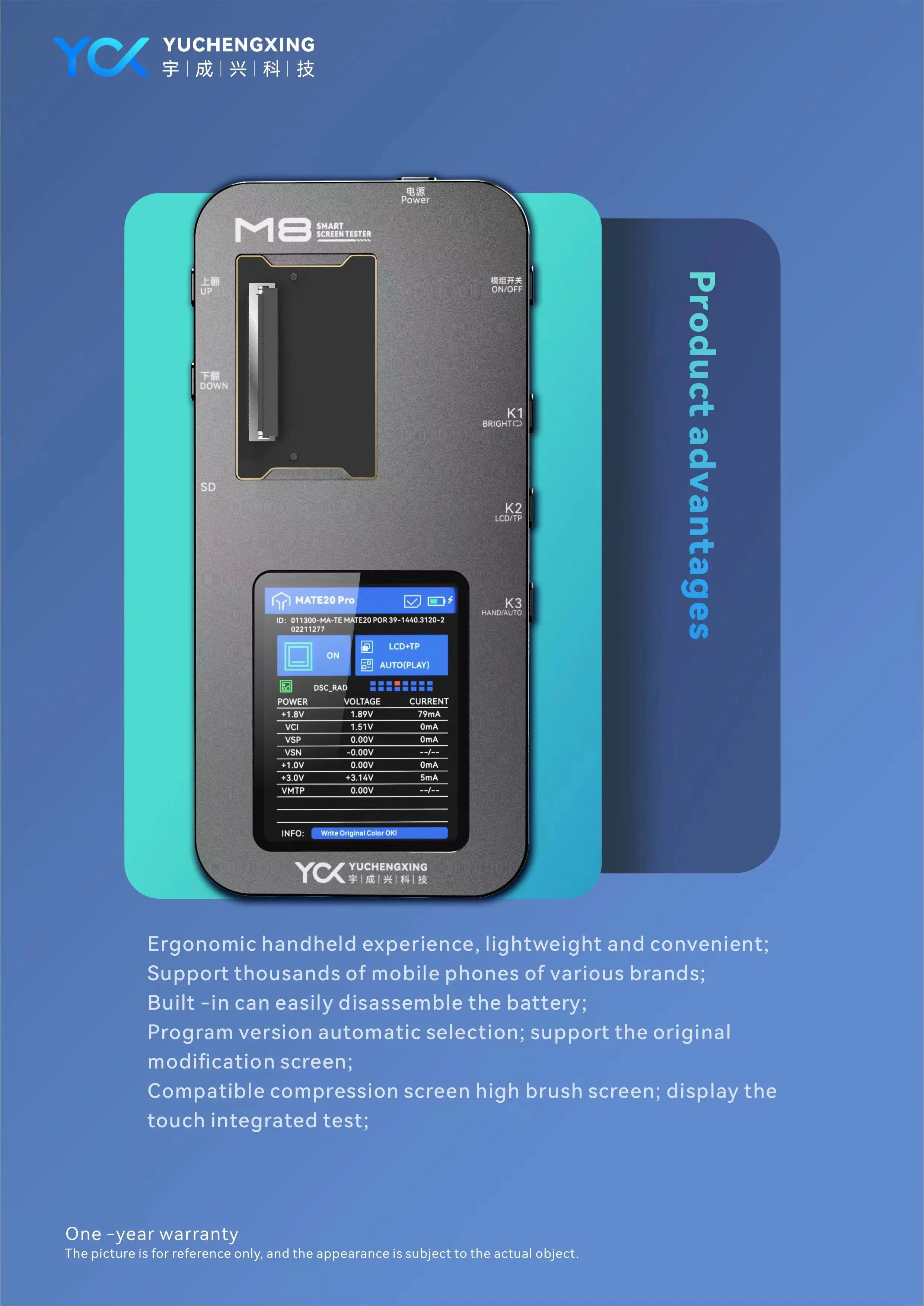 Wholesale YCX M8 LCD Screen Tester Machine For IPhone 6 14 Samsung ...