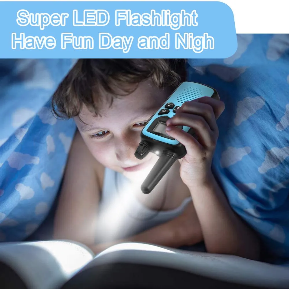 DHgate.com:2 Pack Kids Walkie Talkies, Long-Range 22-Channel 2-Way ...