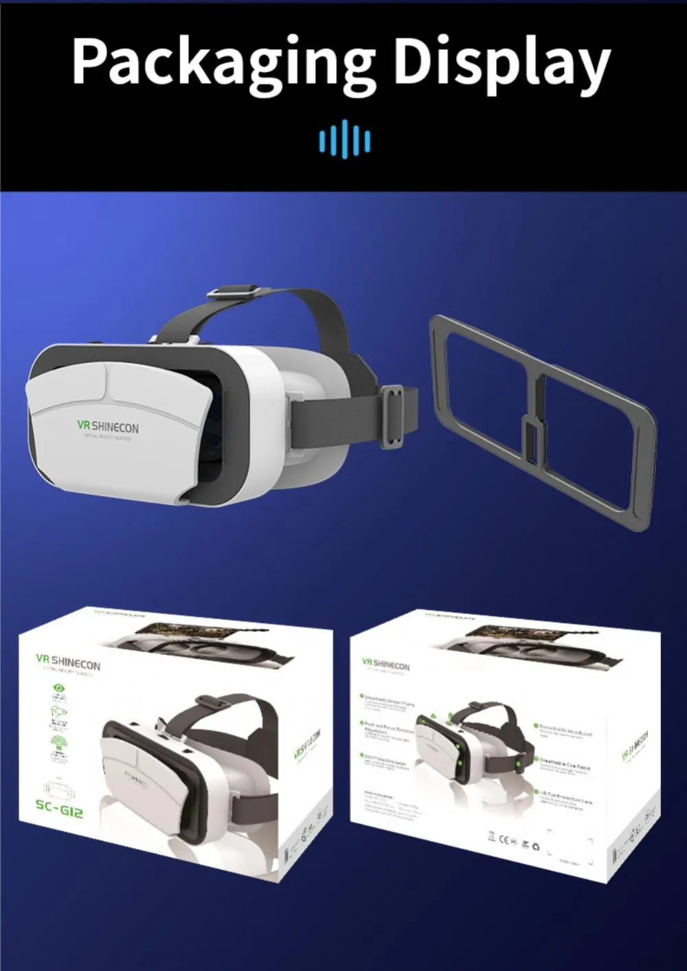 3 VR Headset All-In-One Virtual Reality Headset 3D VR Glasses 4K ...