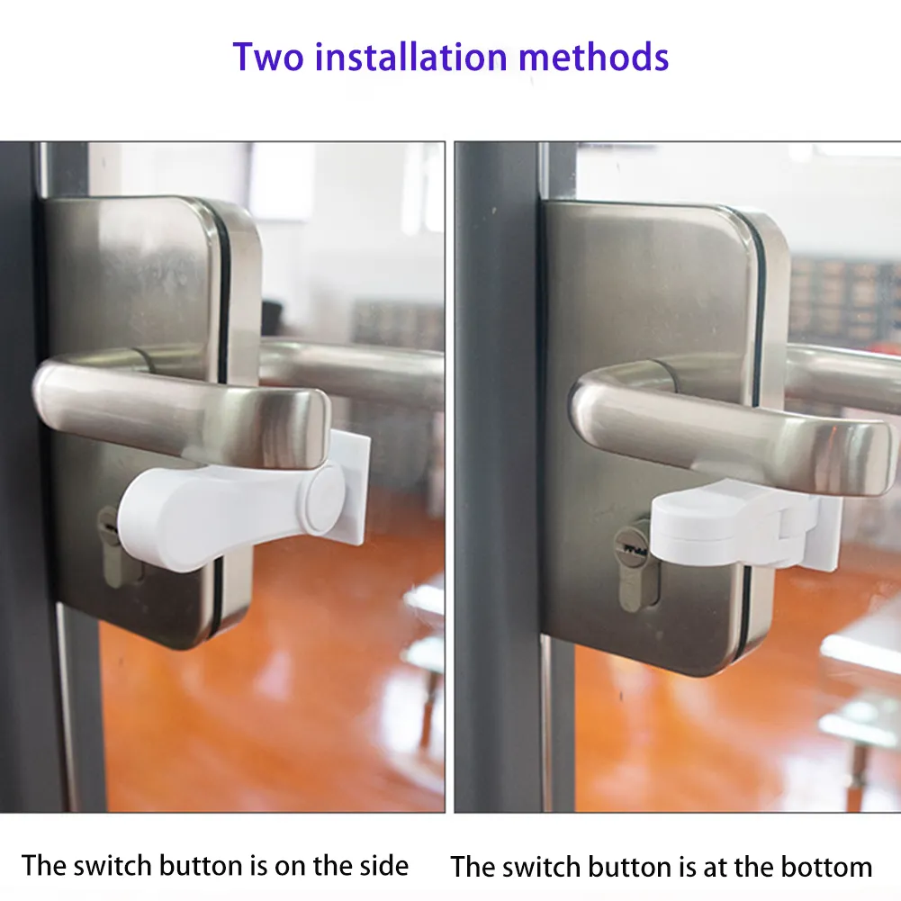 180° Rotating Self-Adhesive Door Window Handle Lock for Child Safety ...
