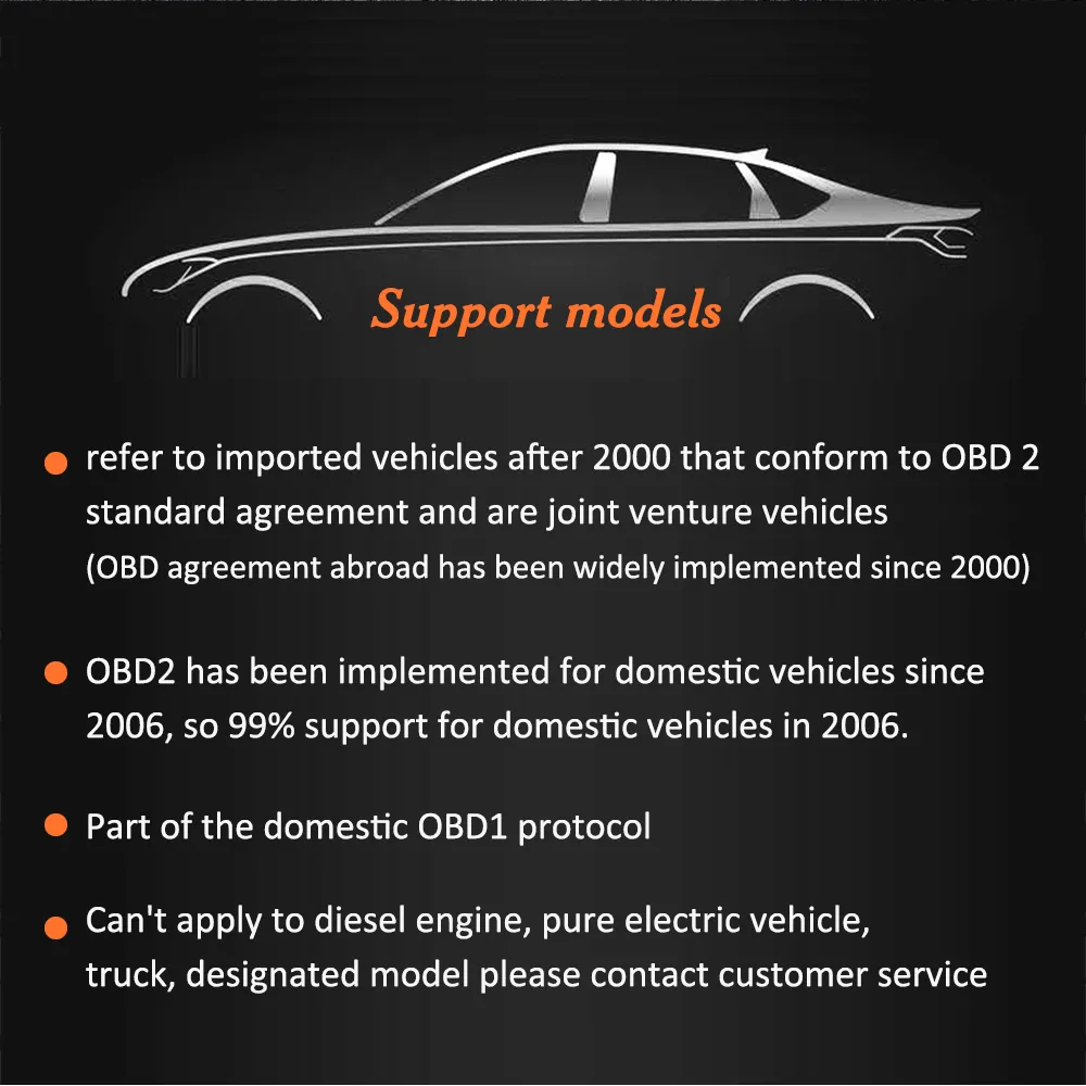 V100 OBD2 Scanner - Universal Car Diagnostic Tool, Plug-and-Play OBDII ...