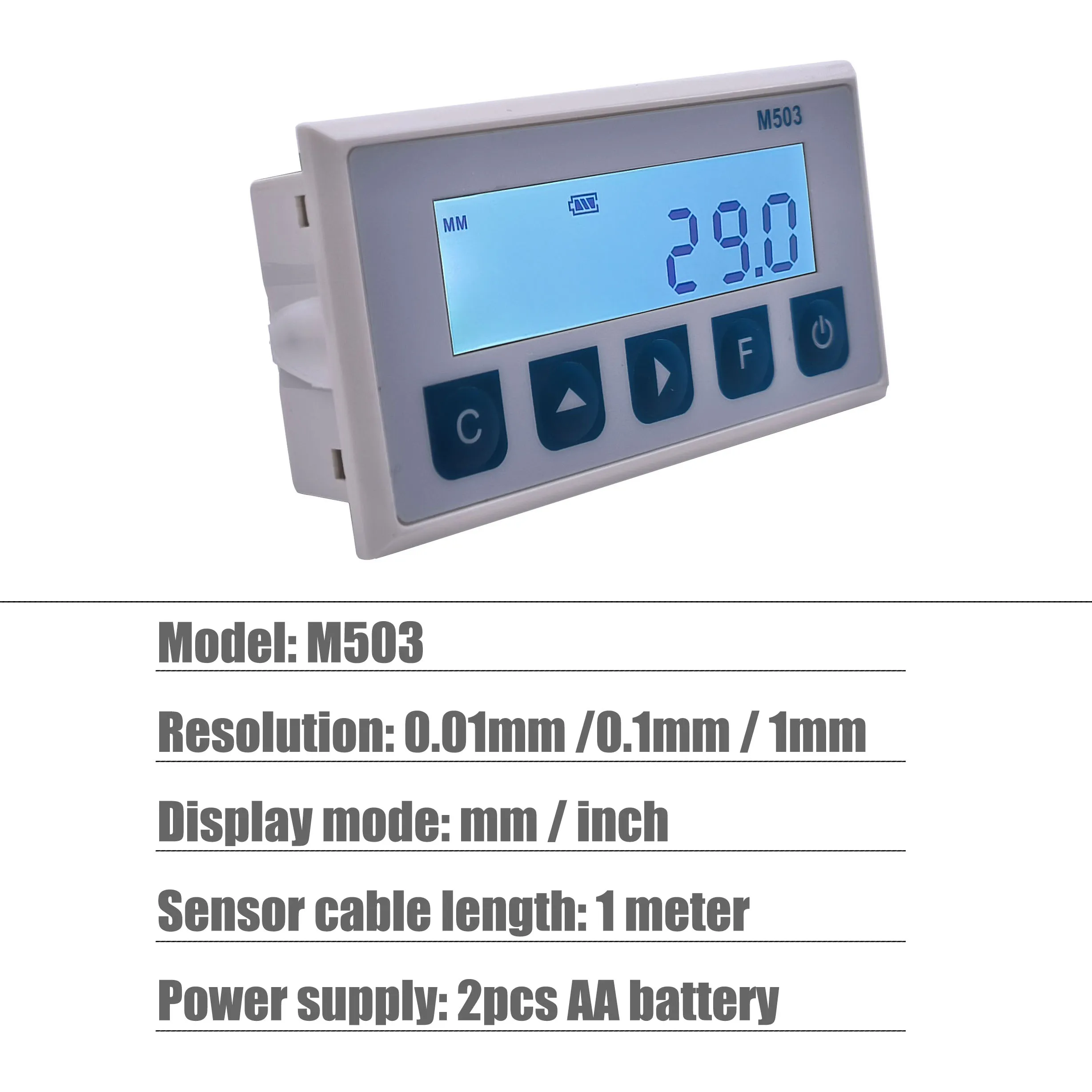 M503 Magnetic Scale DRO Display Measurement System with 1 Meter Cable ...