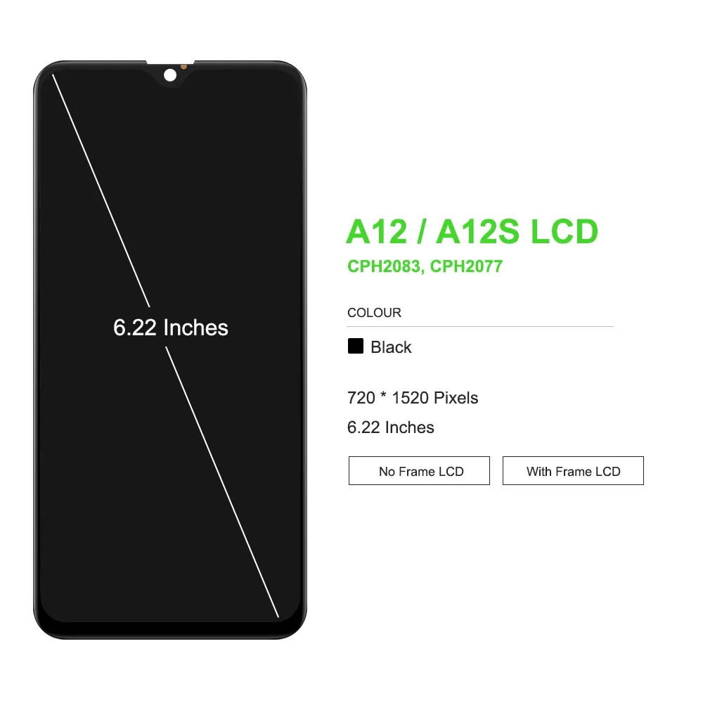 Original Oppo A12 LCD CPH2083, CPH2077 Display Touch Screen Digitizer ...