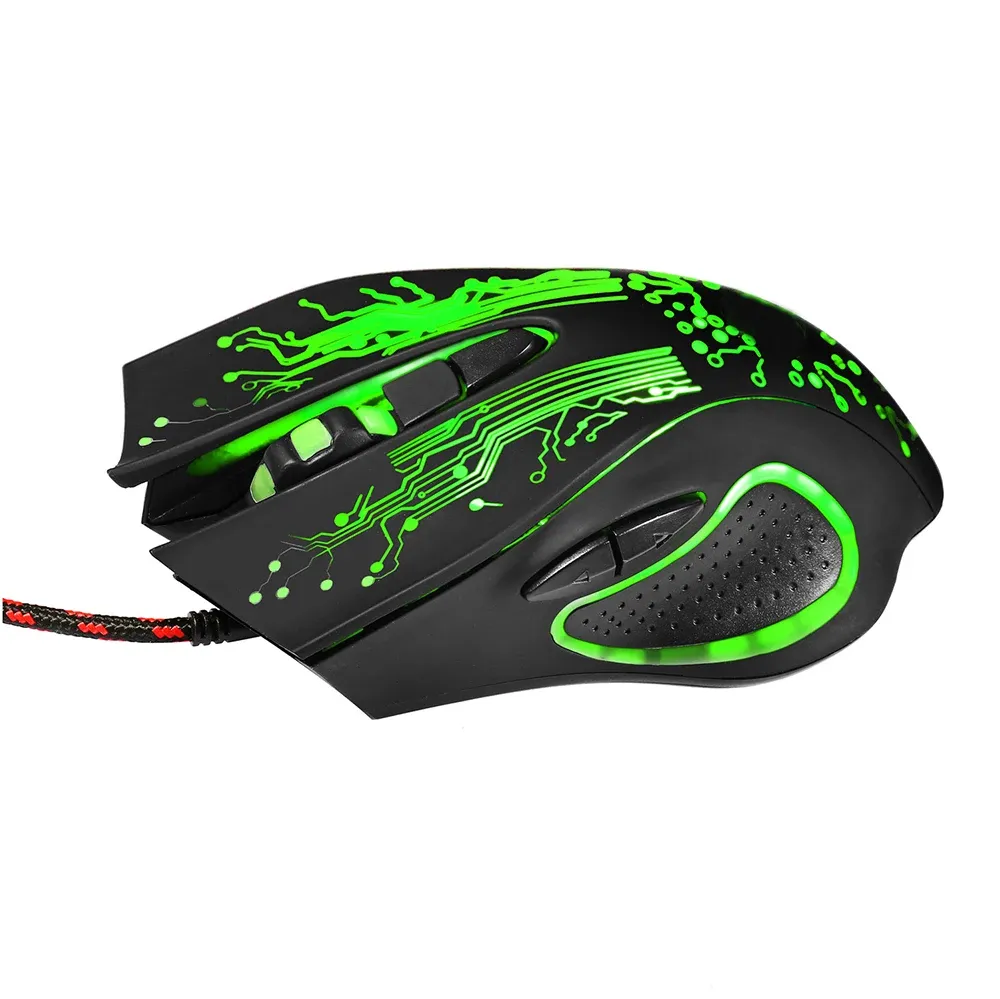 ORZERHOME LED Backlight Gaming Wired Mouse for PC Adjustable 5500 DPI ...