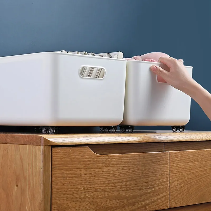 Adhesive Swivel Casters 2 in Universal Furniture Wheels for Box ...