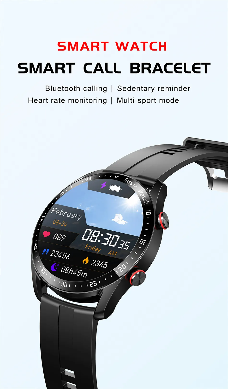 Advanced Health Smartwatch: ECG, Blood Pressure, Fitness Tracking ...