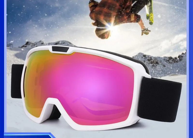 Premium Anti-Fog Snow Goggles: High-Definition Cylindrical Lens ...
