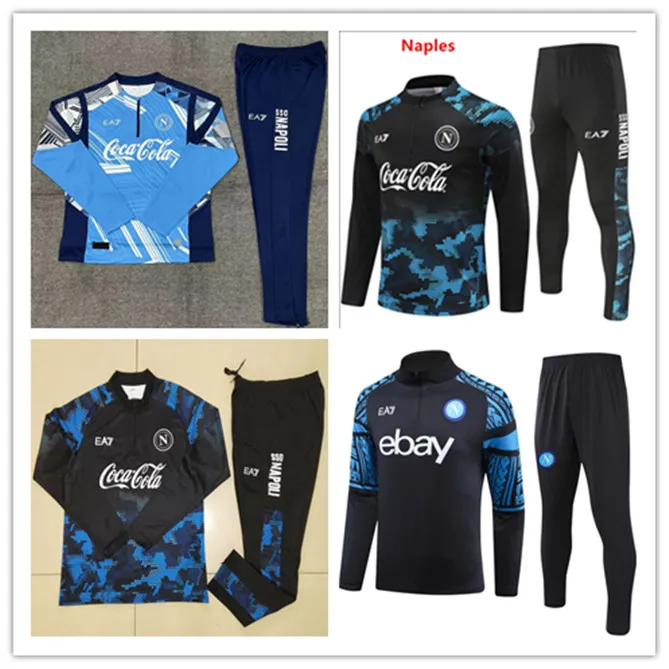 Napoli AE7 Inter Milan Tracksuit Soccer Jersey Football Kit For Men ...