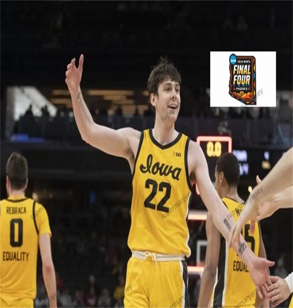 2024 Final Four 4 Jersey Iowa Hawkeyes Basketball NCAA College Caitlin ...