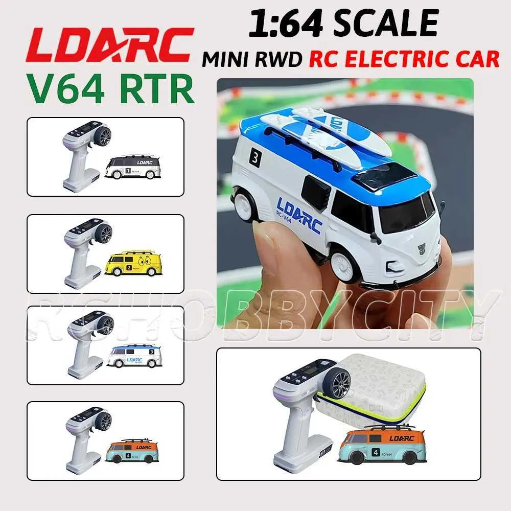 LDARC 1/64 V64 RTR RWD RC Vlc Mobile Remote Car Electric Mini ...