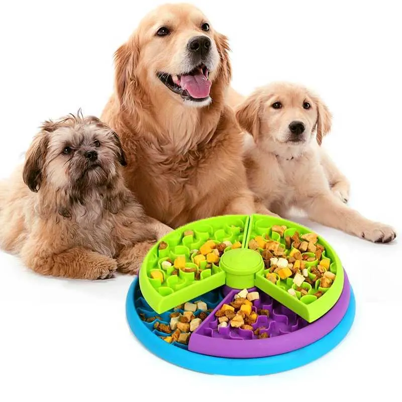 DHgate.com:Slow Feed Dog Bowl 3-Layer Puzzle - Anti-Suffocation, Anti ...