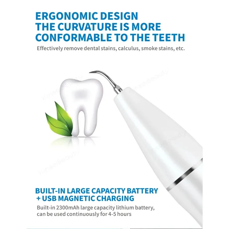 Ultrasonic Tooth Cleaner - Dental Calculus Remover, Tartar & Plaque ...