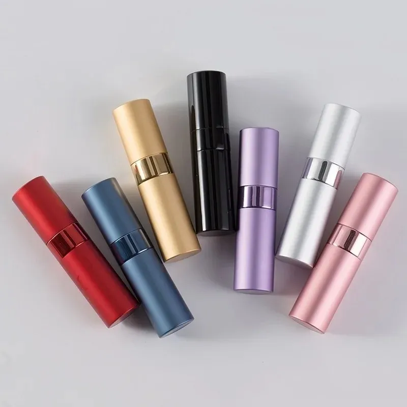 8ml Refillable Glass Perfume Bottle with Metal Atomizer Spray Travel ...