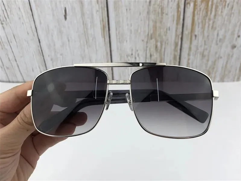 Men's Designer Sunglasses Classic Metal Square Gold Eyewear Frames With ...