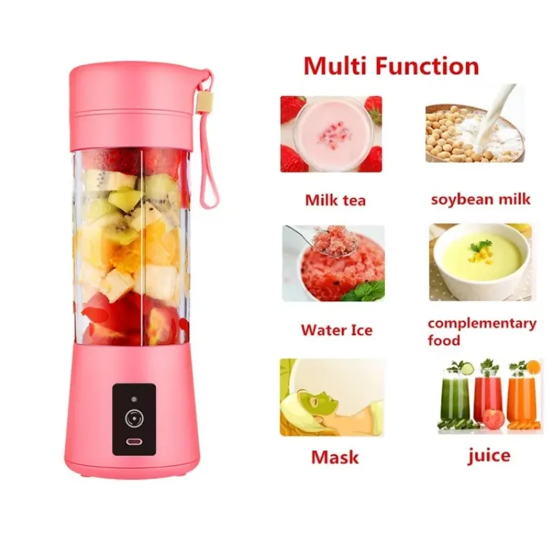 DHgate.com:USB Rechargeable Portable Electric Fruit Juicer Blender ...