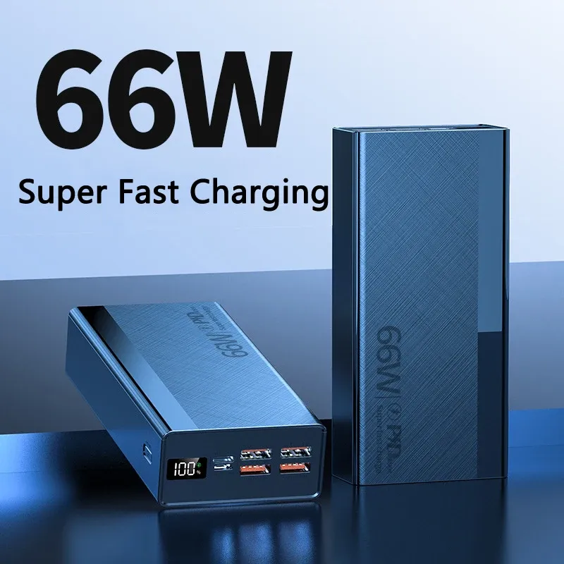Power Bank Mobile Phone 66W 50000mAh Portable Charger PD22.5W Fast ...