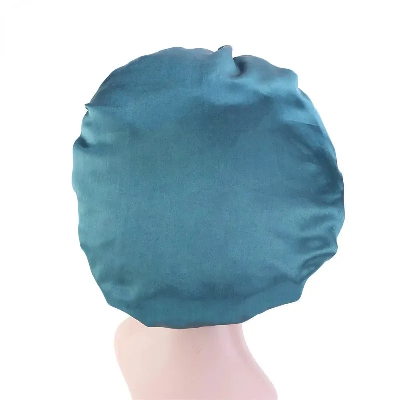2024 Reversible Satin Bonnet Hair Caps Double Layer Adjust Sleep Night ...