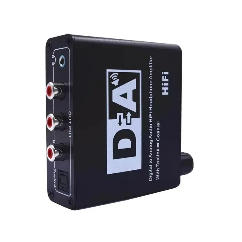 Digital to Analog Audio Converter Fiber Coaxial to 5.1 Channel 3.5mm ...