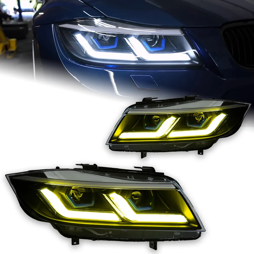 LED Headlights For E90 Headlights: Bright White DRL, Signal Lamp ...