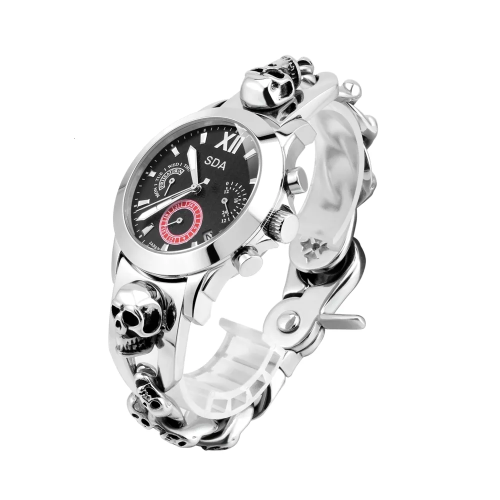 Stylish SDA Men's Skull Watches For Women With Japanese Movement And ...