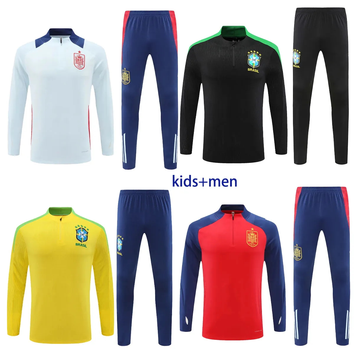 Spain Lamine Yamal Soccer United Tracksuit 2024/25 Brazil Soccer ...